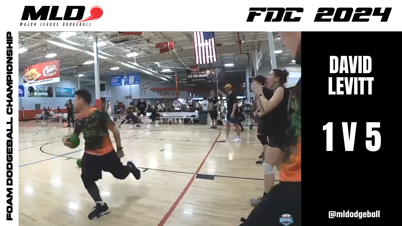 FDC 2024: David Levitt Wins 1 vs 5 Game - Major League Dodgeball (MLD)